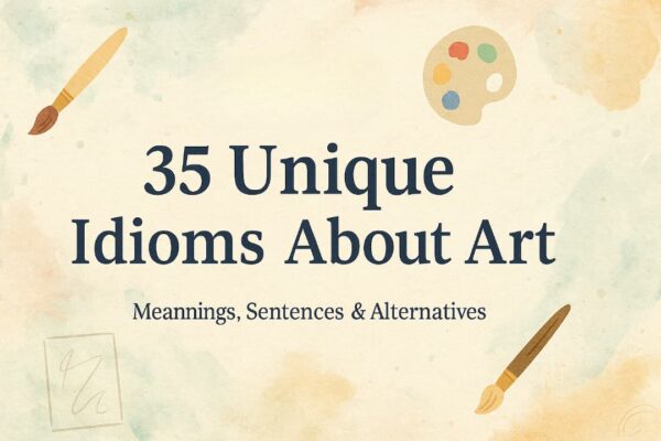 35 Unique Idioms About Art: Meanings, Origins, Usage, and Practice ...